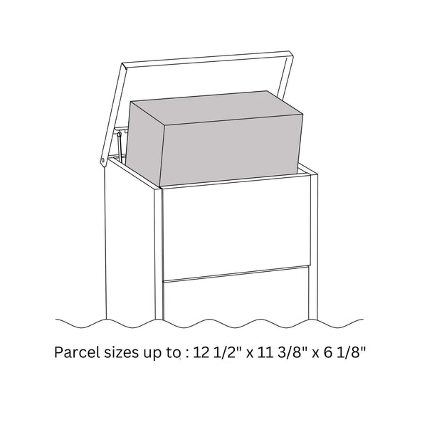 JONA by Bravios - Modern Parcel Box in black