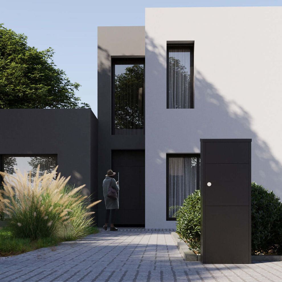 JONA by Bravios - Modern Parcel Box in black