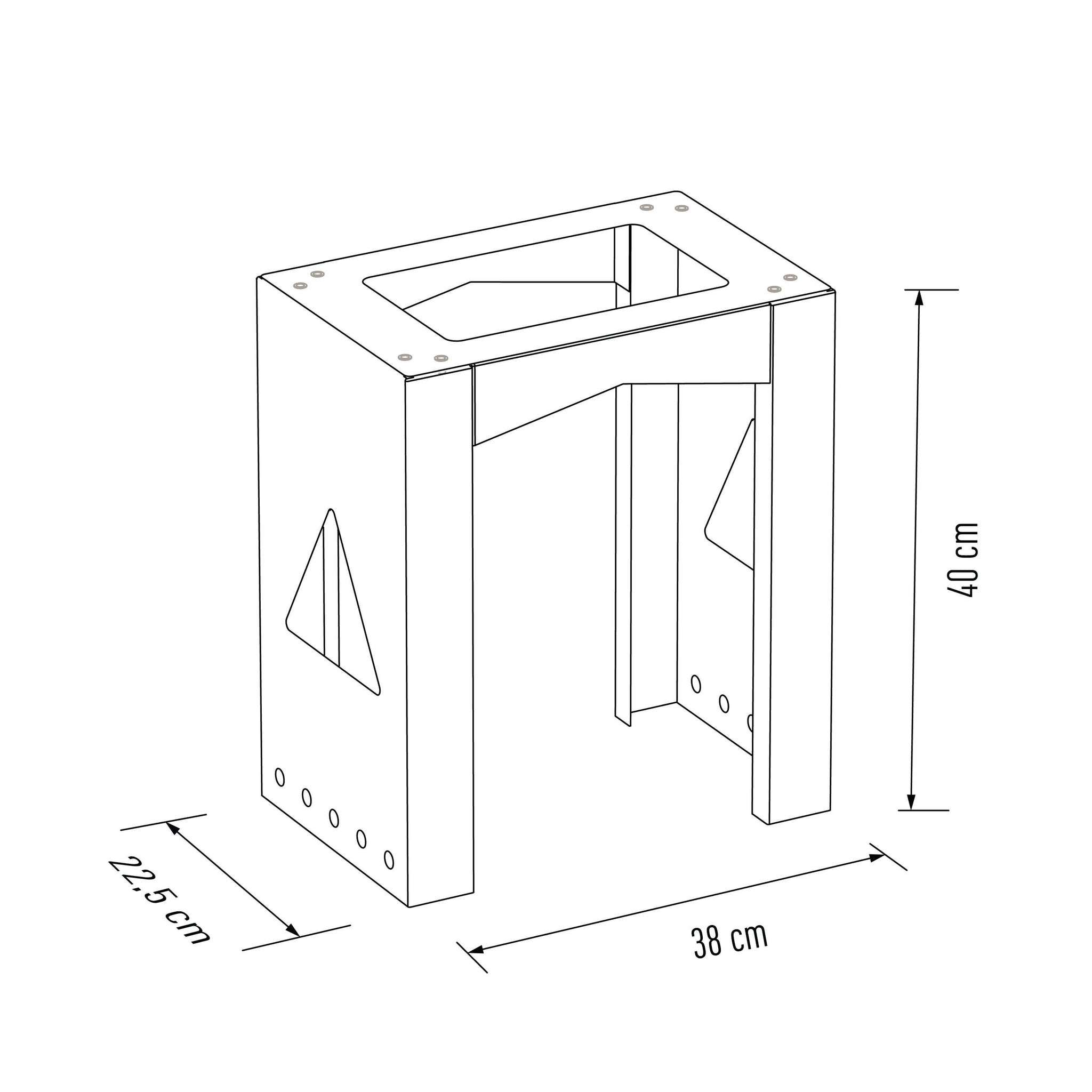 Mounting Base for Jona and Aksel Parcel Boxes by Bravios