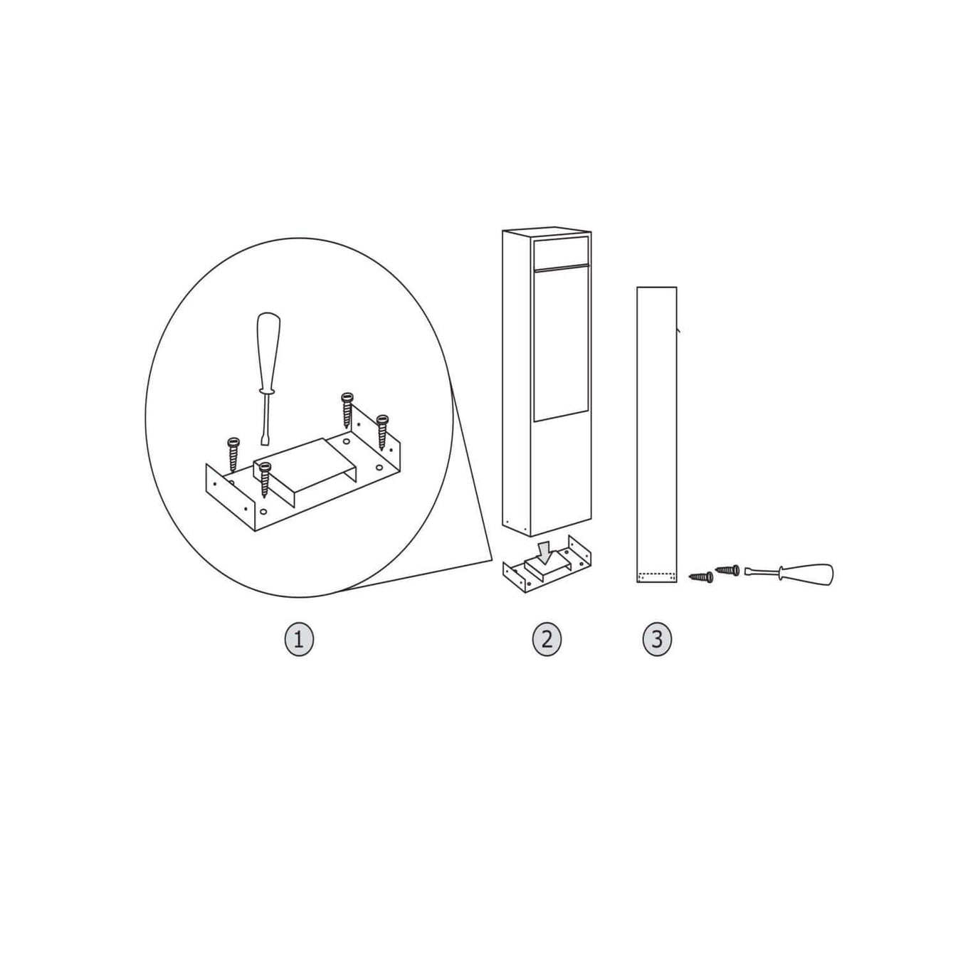 BIG BOX by Bravios - Modern stand-alone mailbox in stainless steel