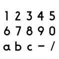 Adhesive street numbers for mailboxes in black