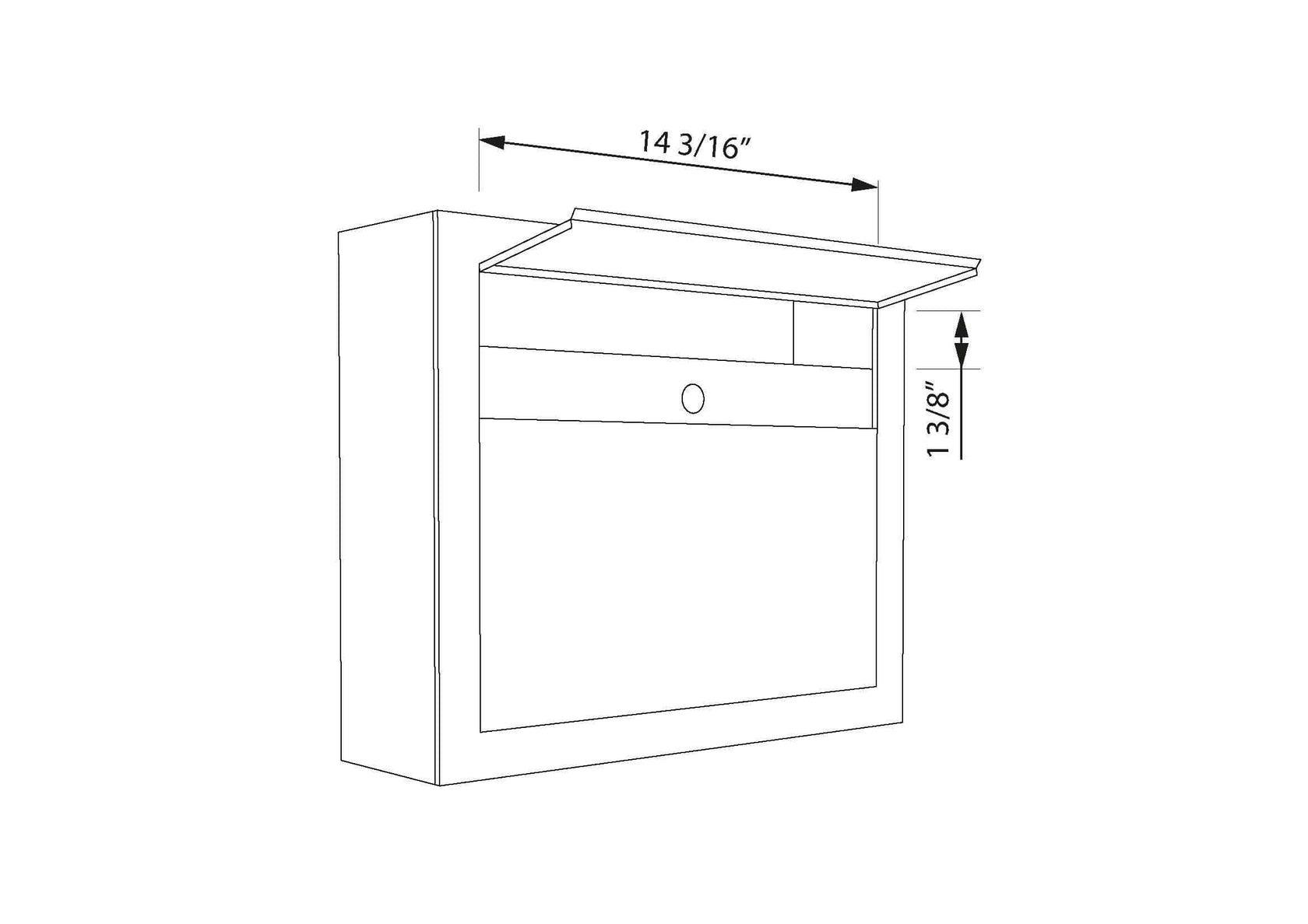 ELEGANCE by Bravios - Modern wall-mounted stainless steel mailbox